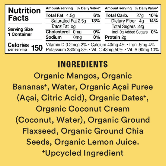 Sweet Nothings | Organic Mango Frozen Açai Bowl